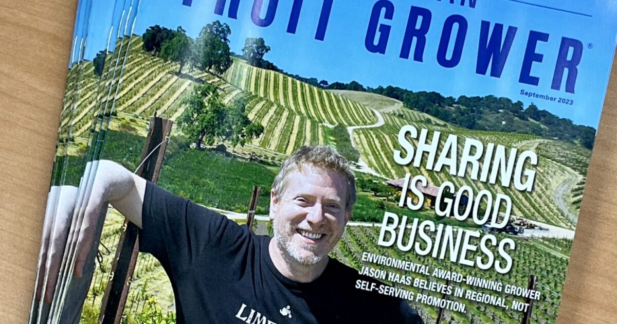 Jason Haas featured in American Fruit Grower Magazine | Tablas Creek